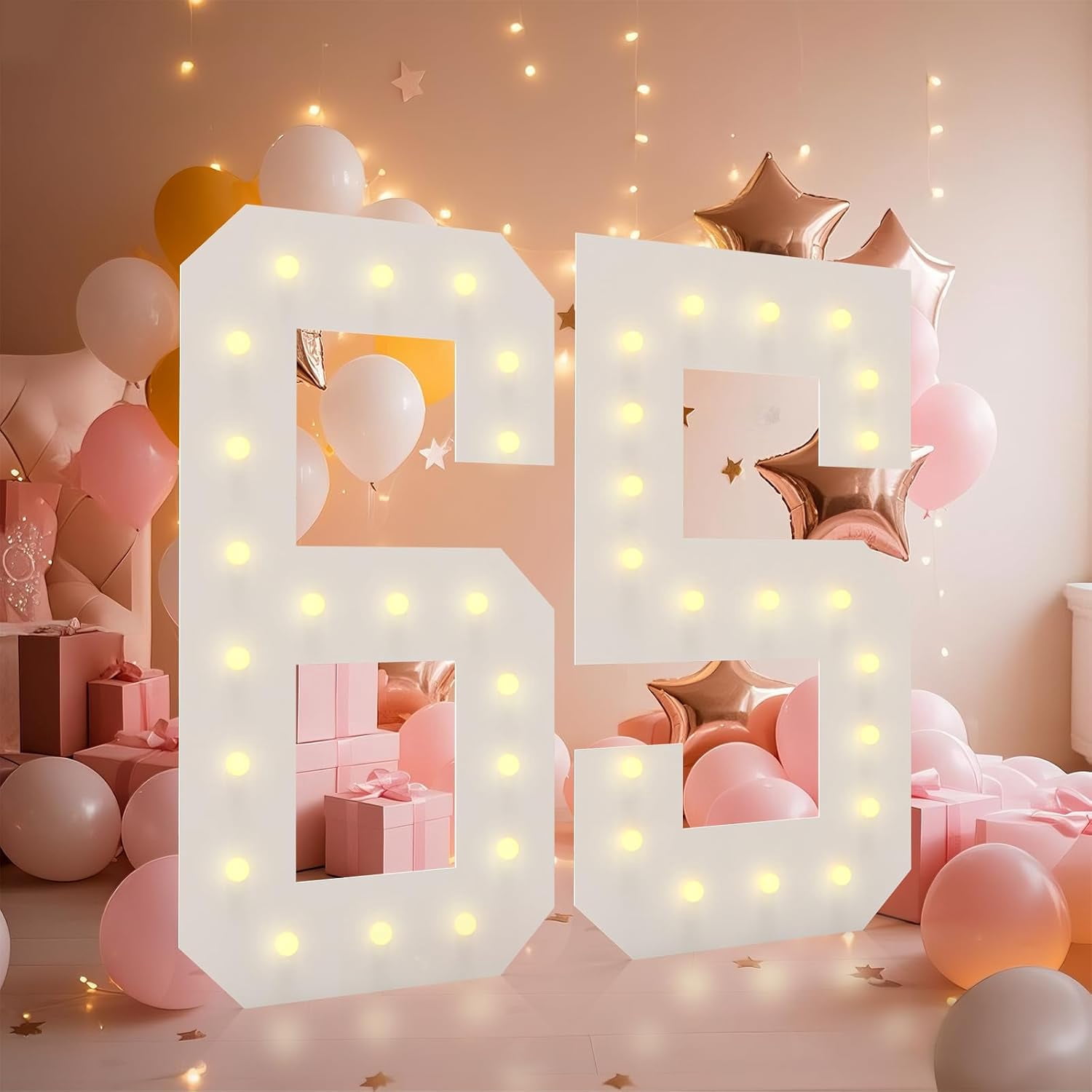 ANHXN luminous numbers, banner numbers, digital logos, used for ...