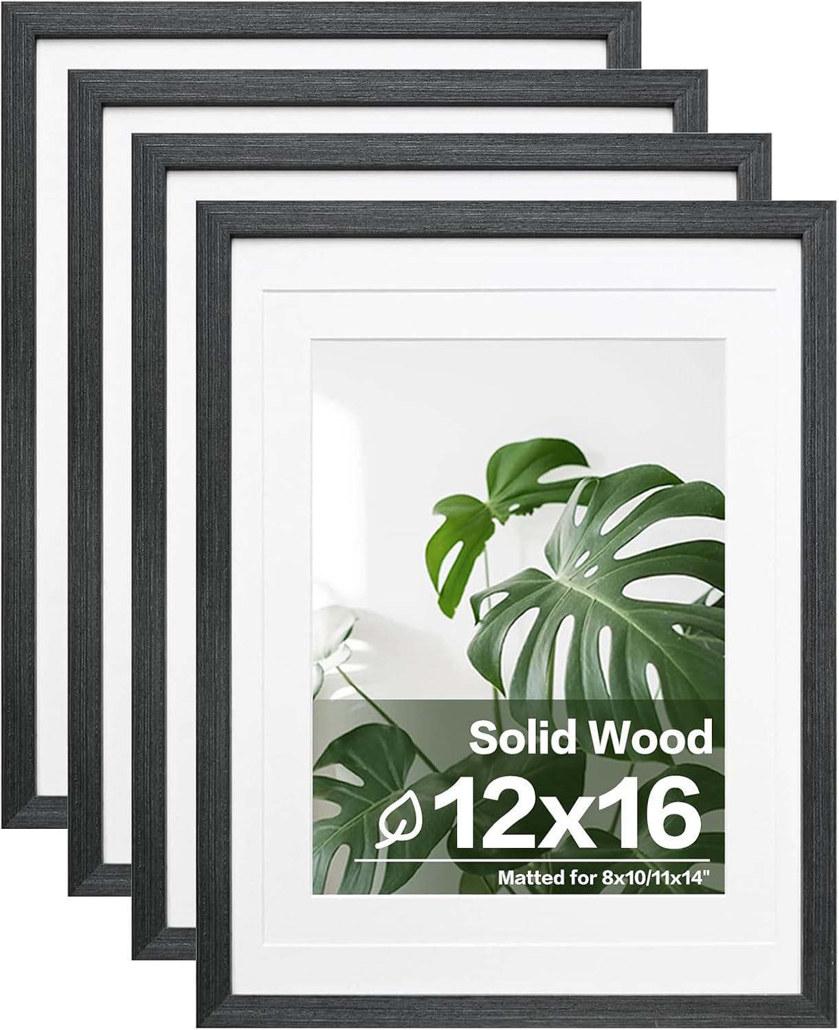 ANHXN photo frame, made of solid wood, is used for desktop displays and ...