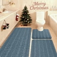 ANHXN striped bathroom carpet, suitable for absorbent plush fluffy bath ...