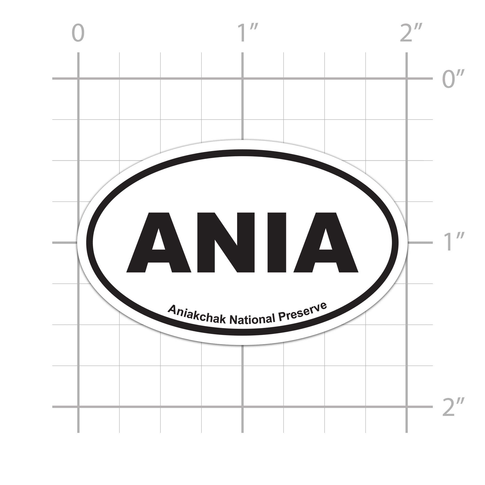 ANIA Aniakchak National Preserve Sticker for water bottle phone tumbler ...