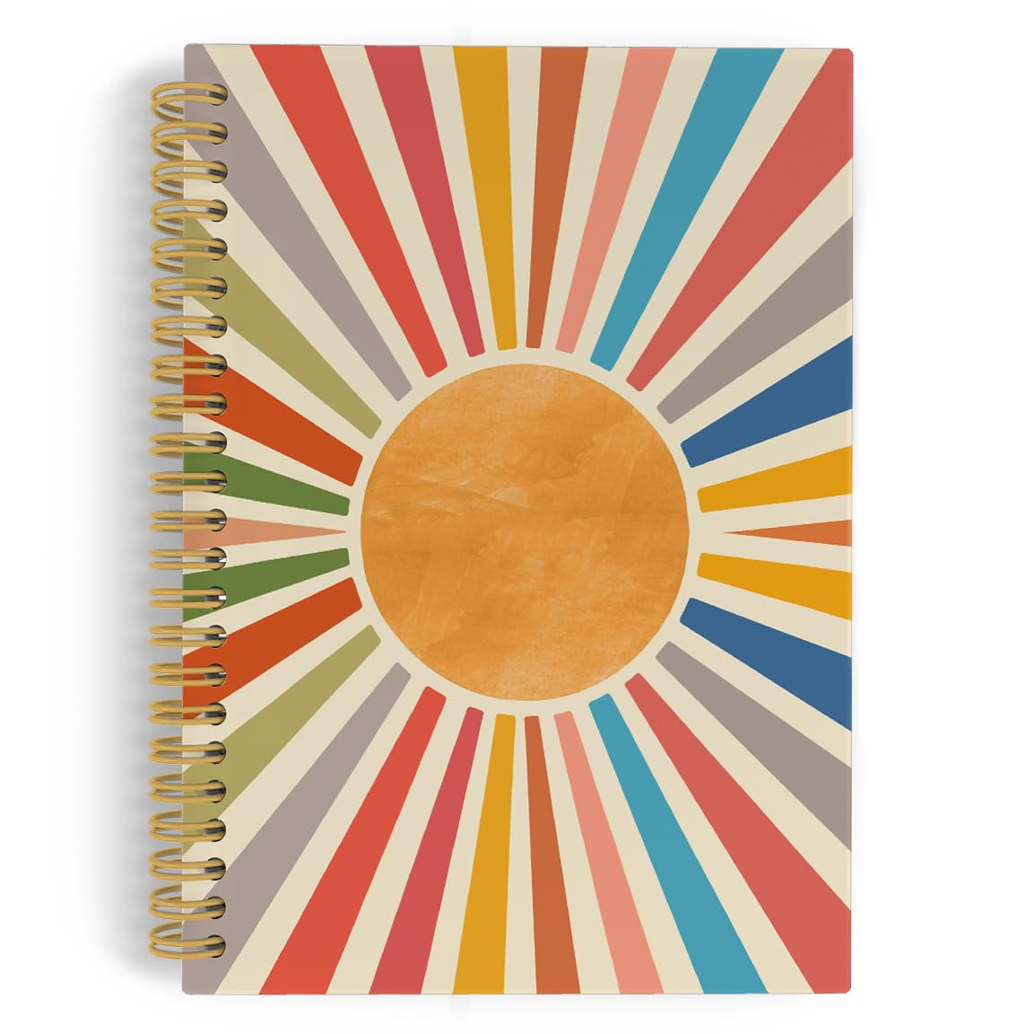 ANIANG Colorful Boho Sun Spiral Notebook, Boho Journal, Bohemian ...