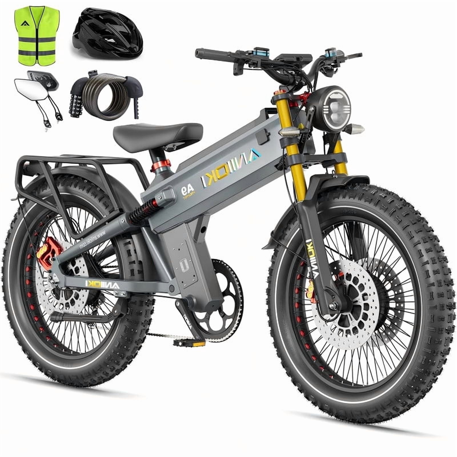 ANIIOKI A9 Pro Max 2025 Ebike,5600W(Peak)Dual Motor,60V 70Ah Battery ...