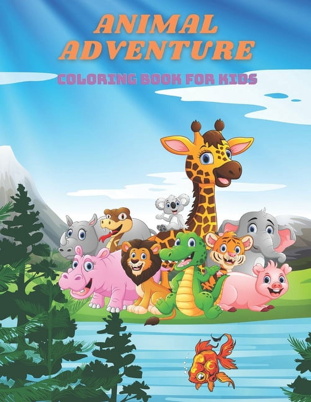 ANIMAL ADVENTURE - Coloring Book For Kids: Sea Animals, Farm Animals ...