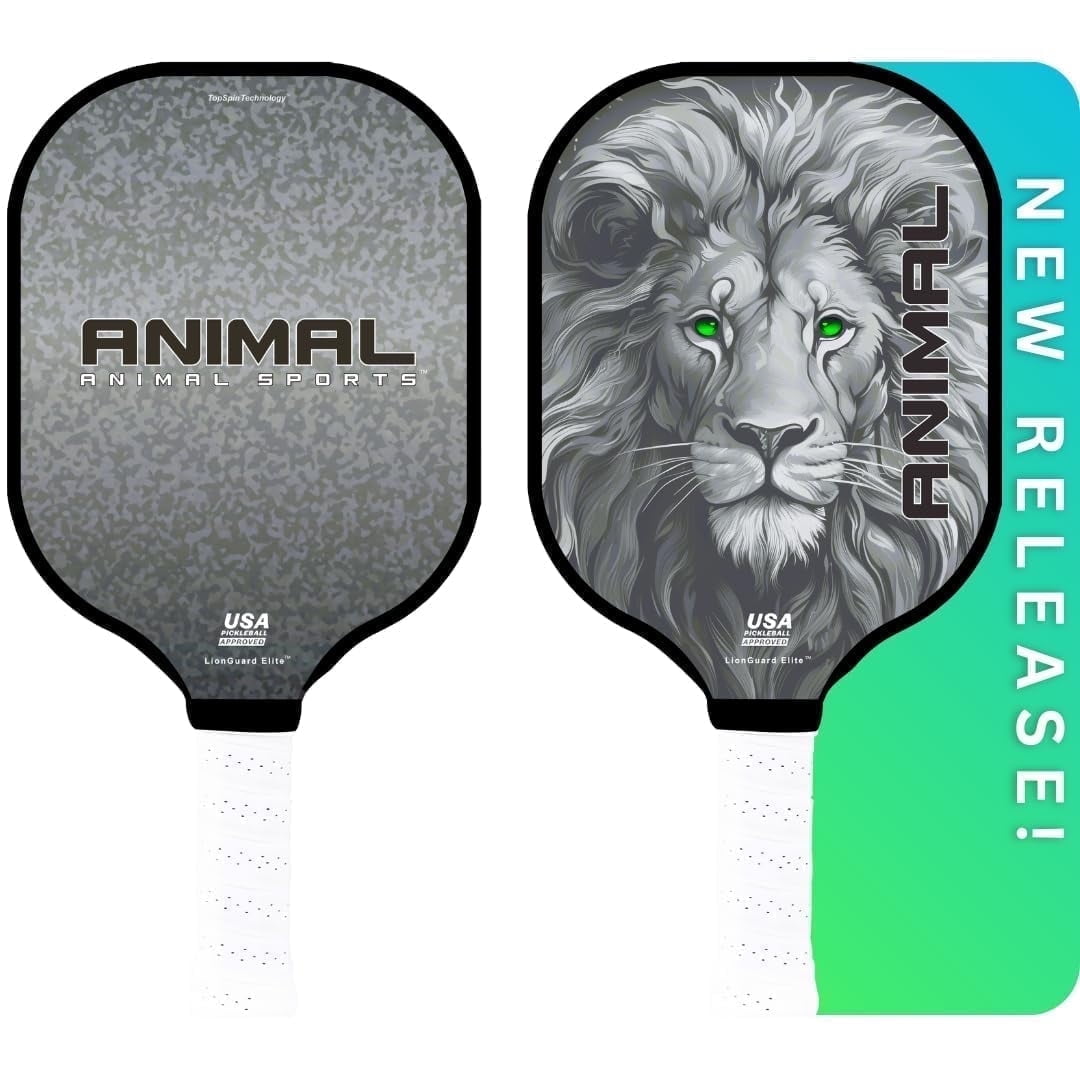 ANIMAL SPORTS Carbon Fiber Pickleball Paddle with Neoprene Paddle Cover ...