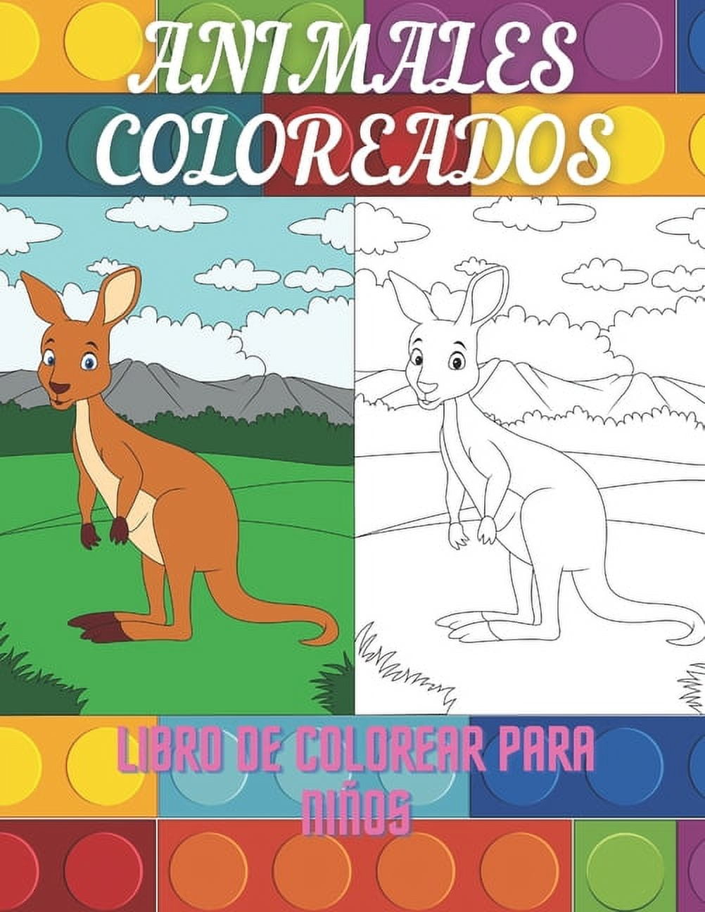 ANIMALES COLOREADOS - Libro De Colorear Para Niños (Paperback ...