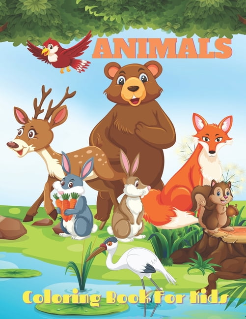 ANIMALS - Coloring Book For Kids: Sea Animals, Farm Animals, Jungle ...