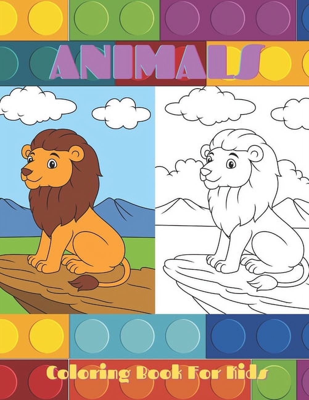ANIMALS - Coloring Book For Kids: Sea Animals, Farm Animals, Jungle ...