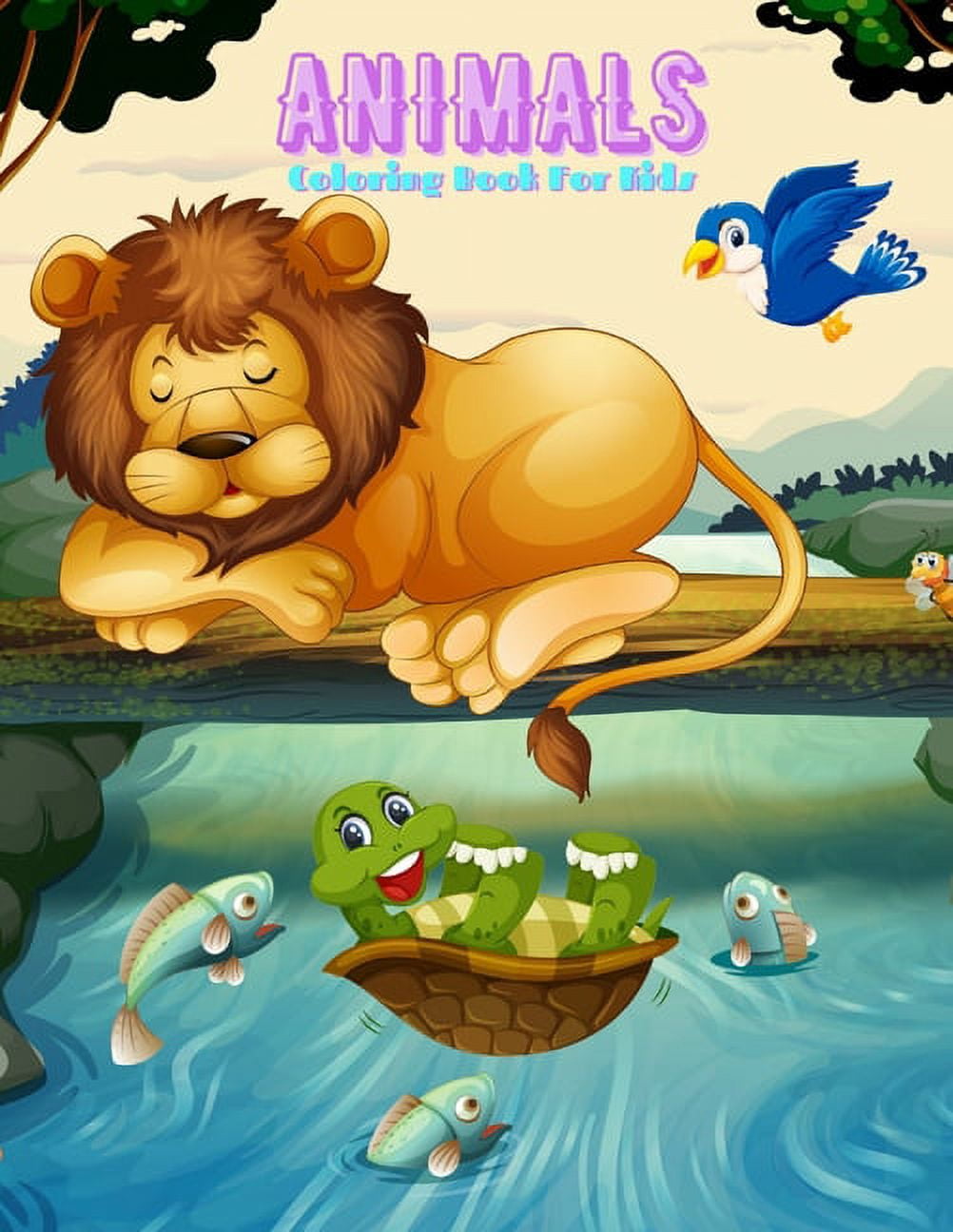 ANIMALS - Coloring Book For Kids: Sea Animals, Farm Animals, Jungle ...