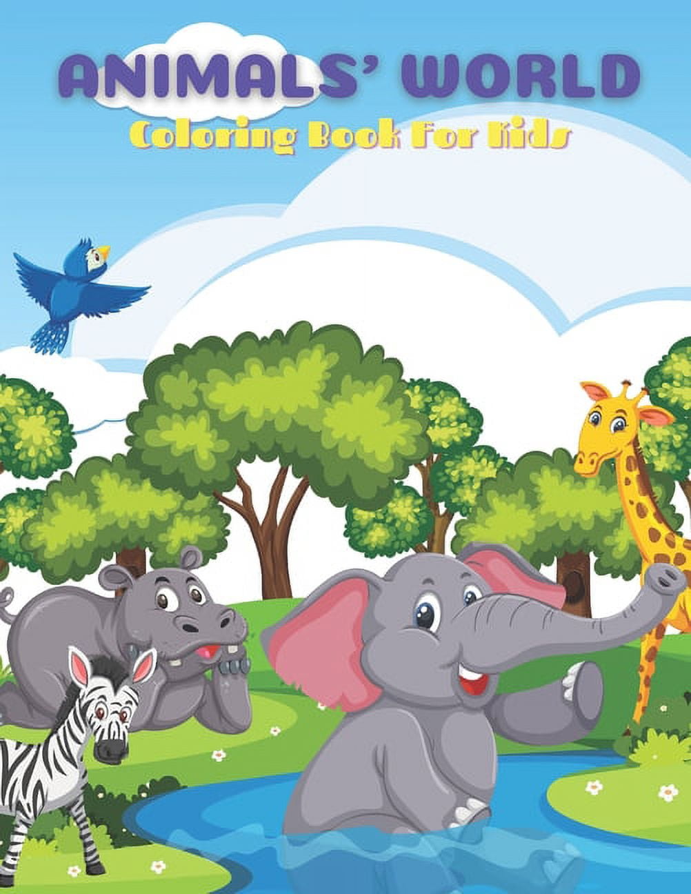 ANIMALS' WORLD - Coloring Book For Kids : Sea Animals, Farm Animals ...