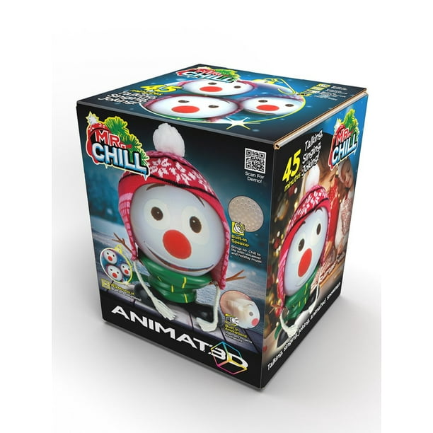 ANIMAT3D Mr. Chill Talking Animated Snowman with Built in Projector ...