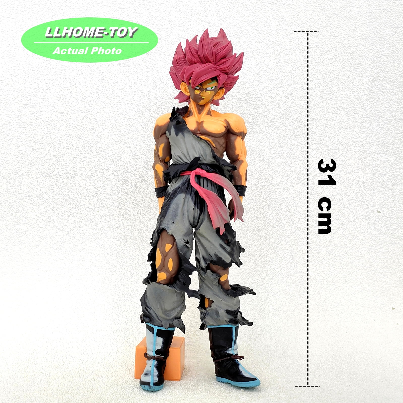 ANIME DBZ Super Black SON GOKU Rose Zamasu Big PVC FIGURE Statue TOY ...