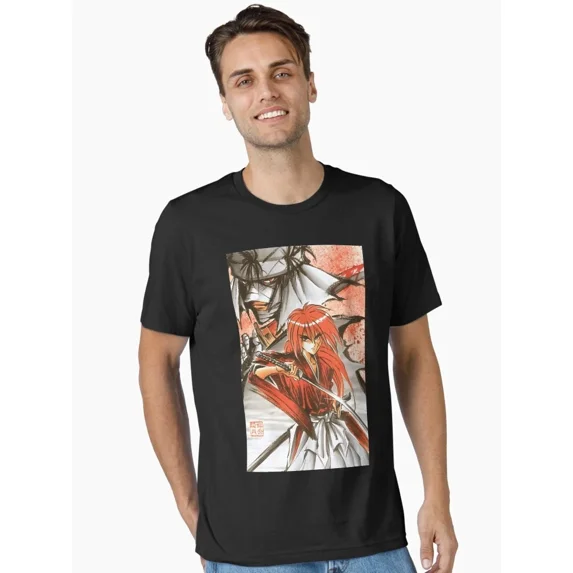 ANIME RUROUNI KENSHI SWORD MEN READY FOR BATTLE DARK V2 HOT T SHIRT ...
