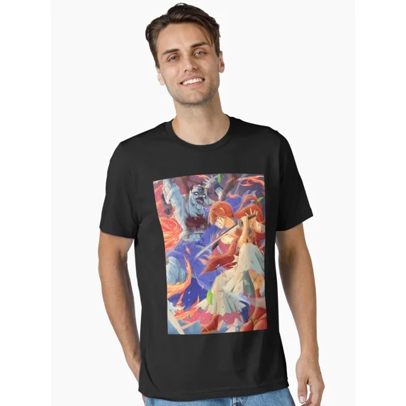 ANIME RUROUNI KENSHI VS SHSHIO READY FOR BATTLE DARK V2 HOT T SHIRT ...
