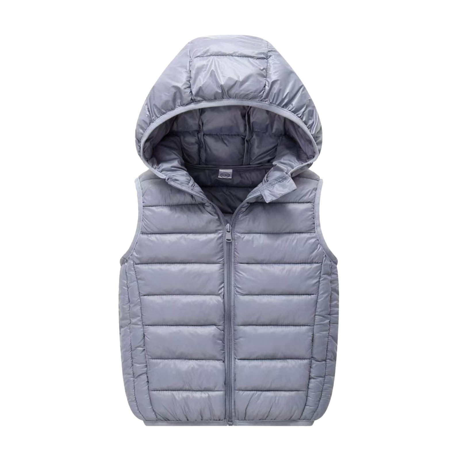 ANINEO Child Boys Girls Winter Vest Hooded Sleeveless Jacket Warm Quilted Outerwear For Children ...