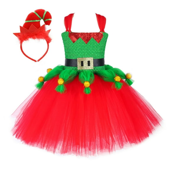 ANINEO Child Performance Party Dress For Girls Elegant Holiday Tutu ...
