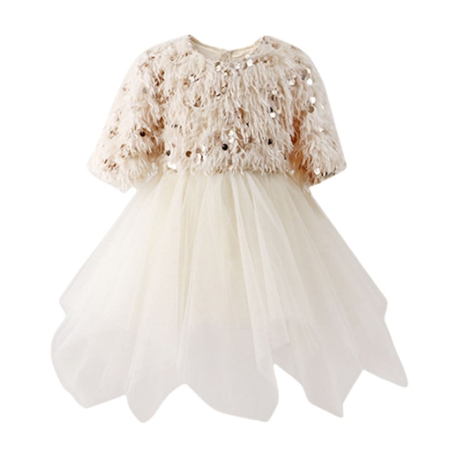 ANINEO Dress for Girls Sparkly Sequin Birthday Party Prom Outfit ...