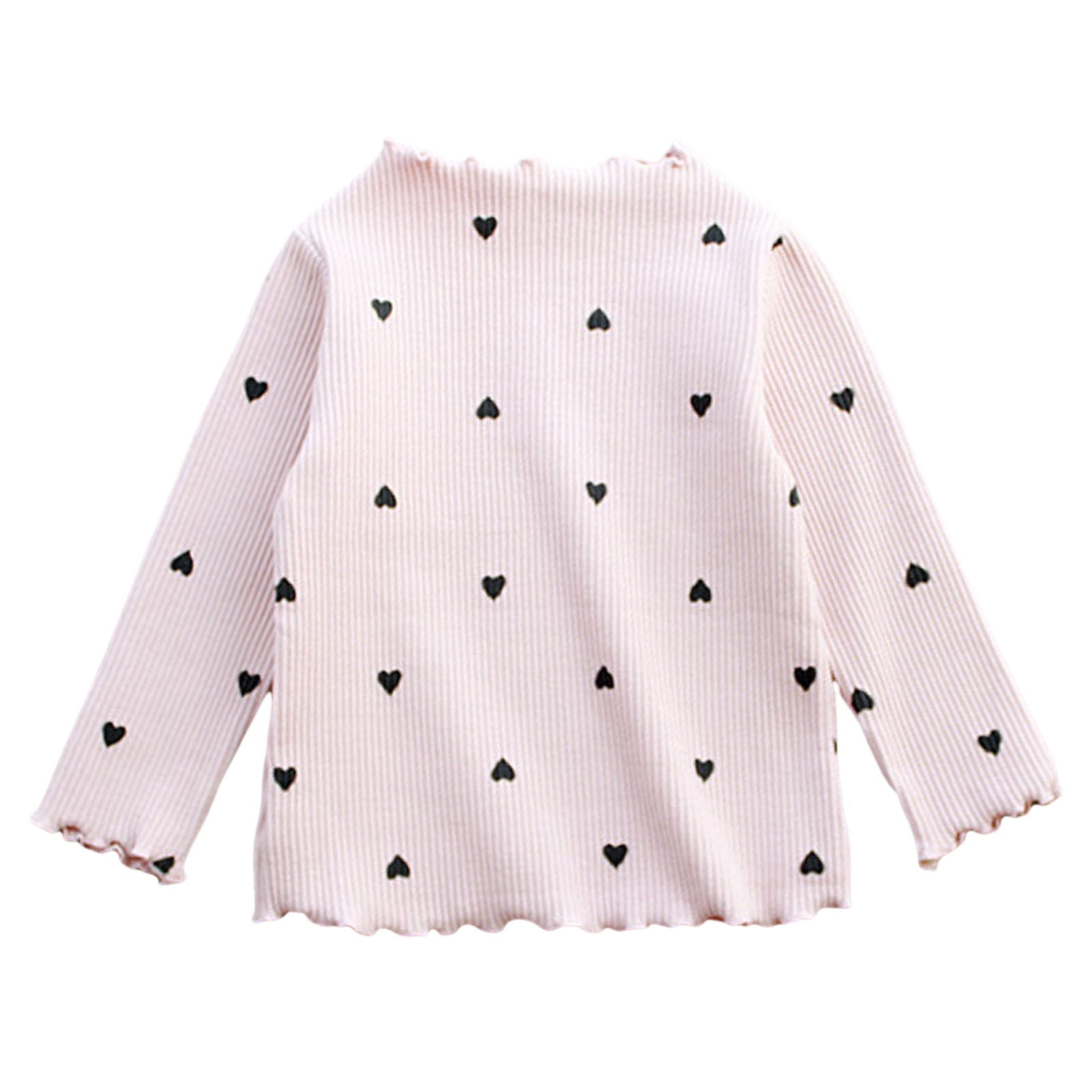 ANINEO Girls Heart Print Sweaters Kids Baby Pattern Clothing Fashion ...