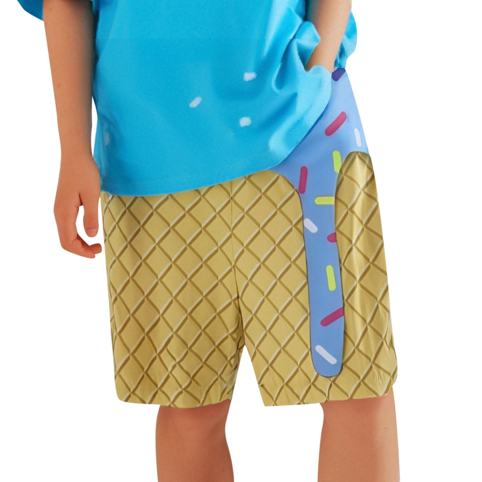 ANINEO Ice Cream Boys Swim Trunks Swimwear For Kids Beach Pool ...