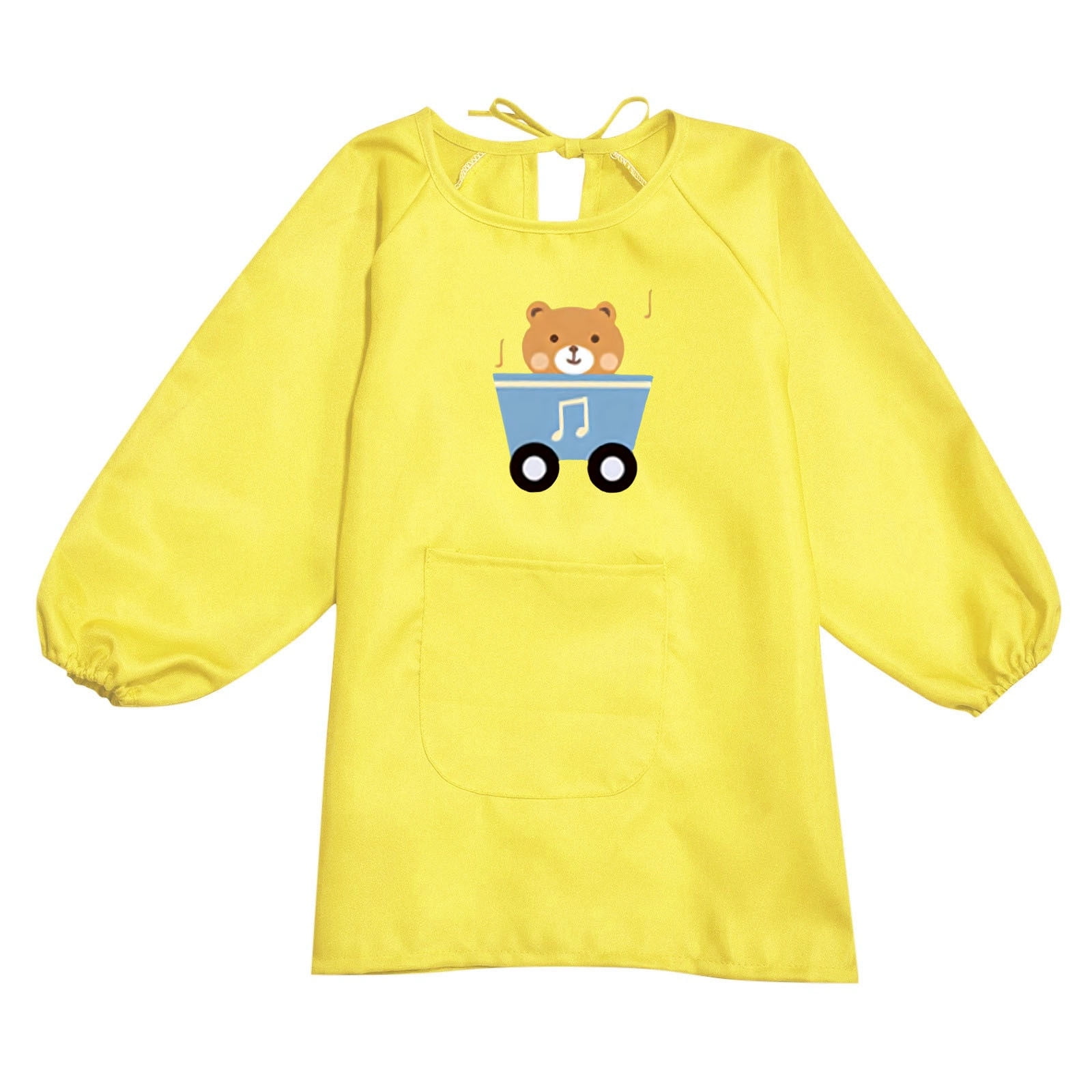 ANINEO Kids Art Smock, Waterproof Apron with Pocket for Children ...