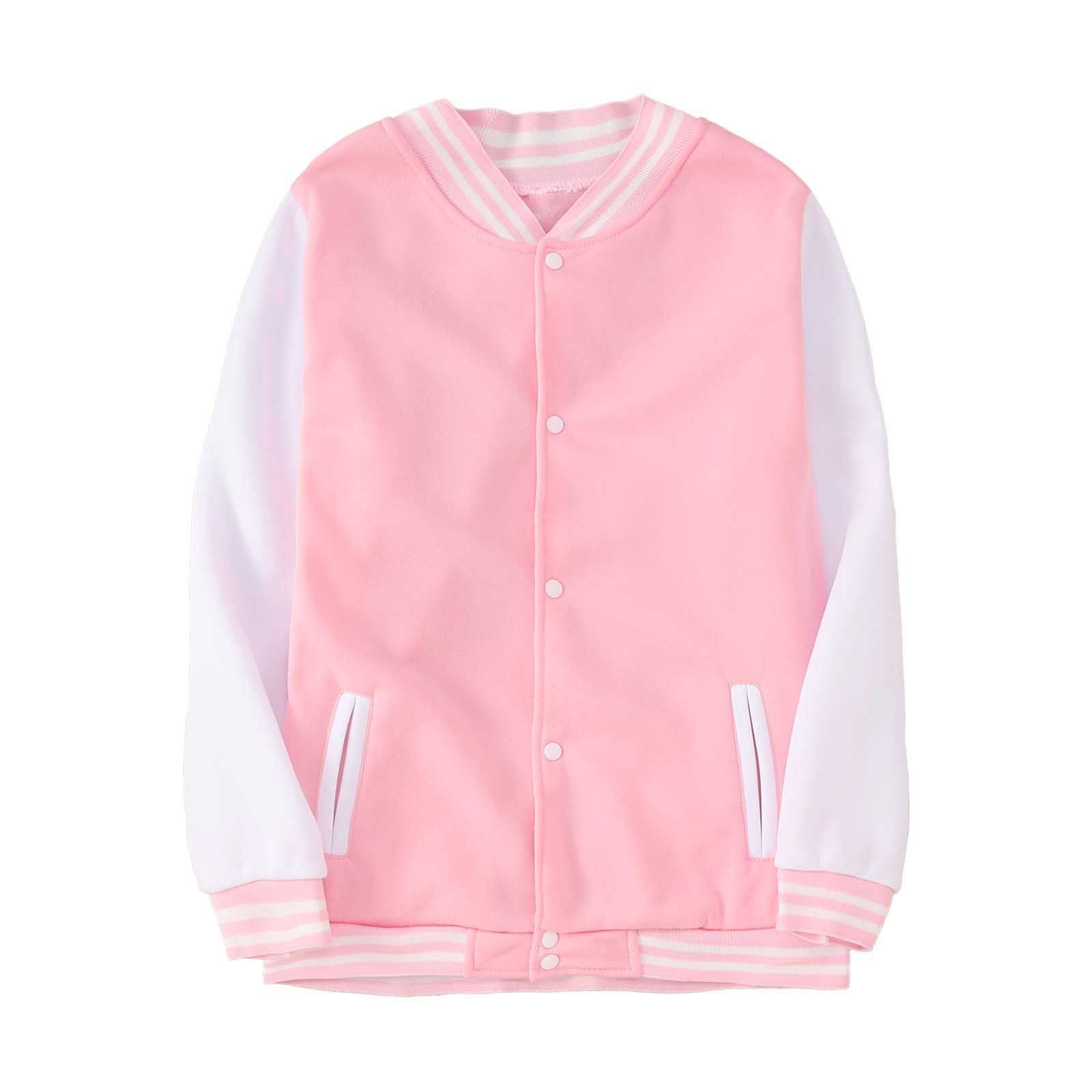 ANINEO Kids Baseball Jacket Varsity Style Casual Fit Sport Boys Girls ...
