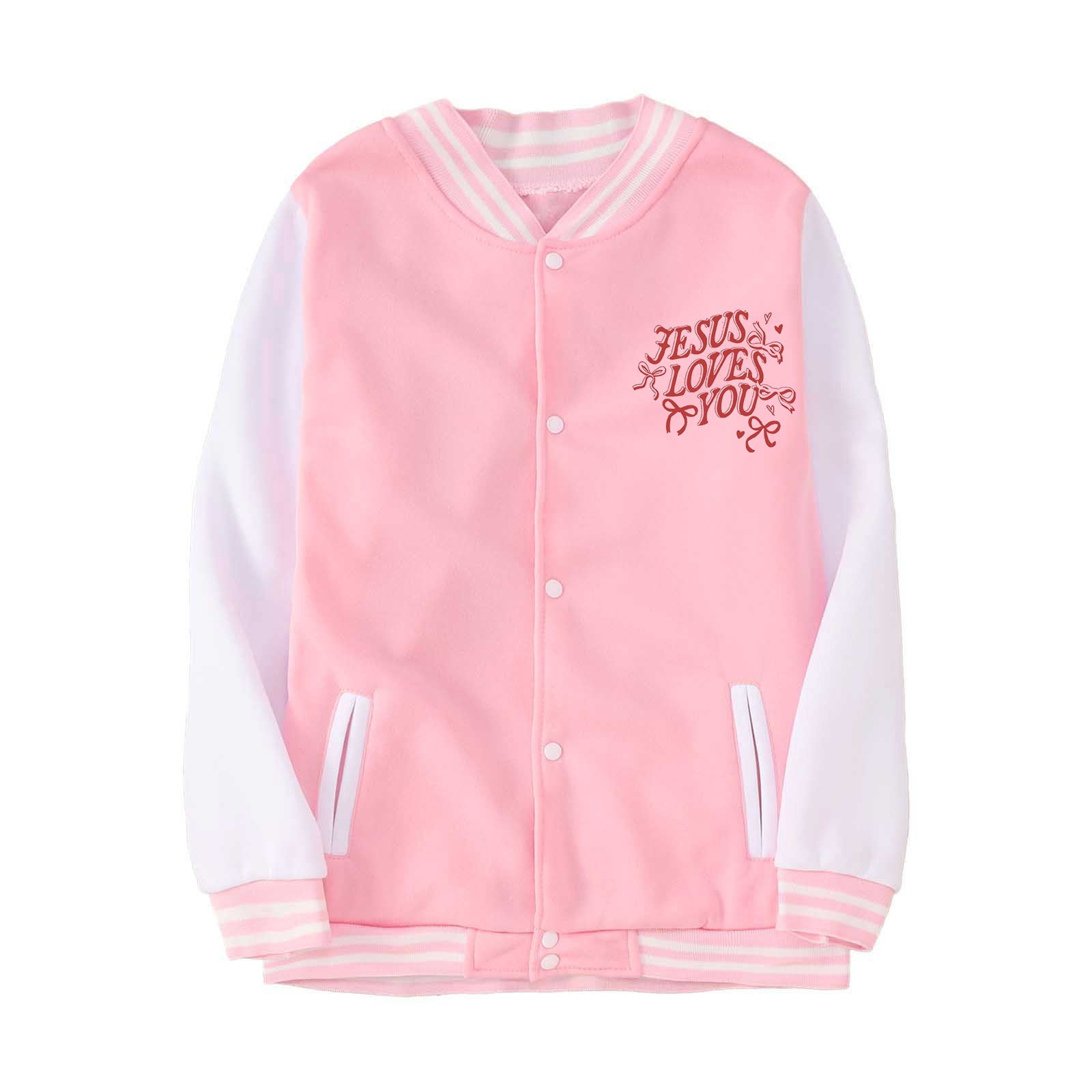 ANINEO Kids Baseball Jackets Boys Girls Fit Varsity Jacket Casual ...