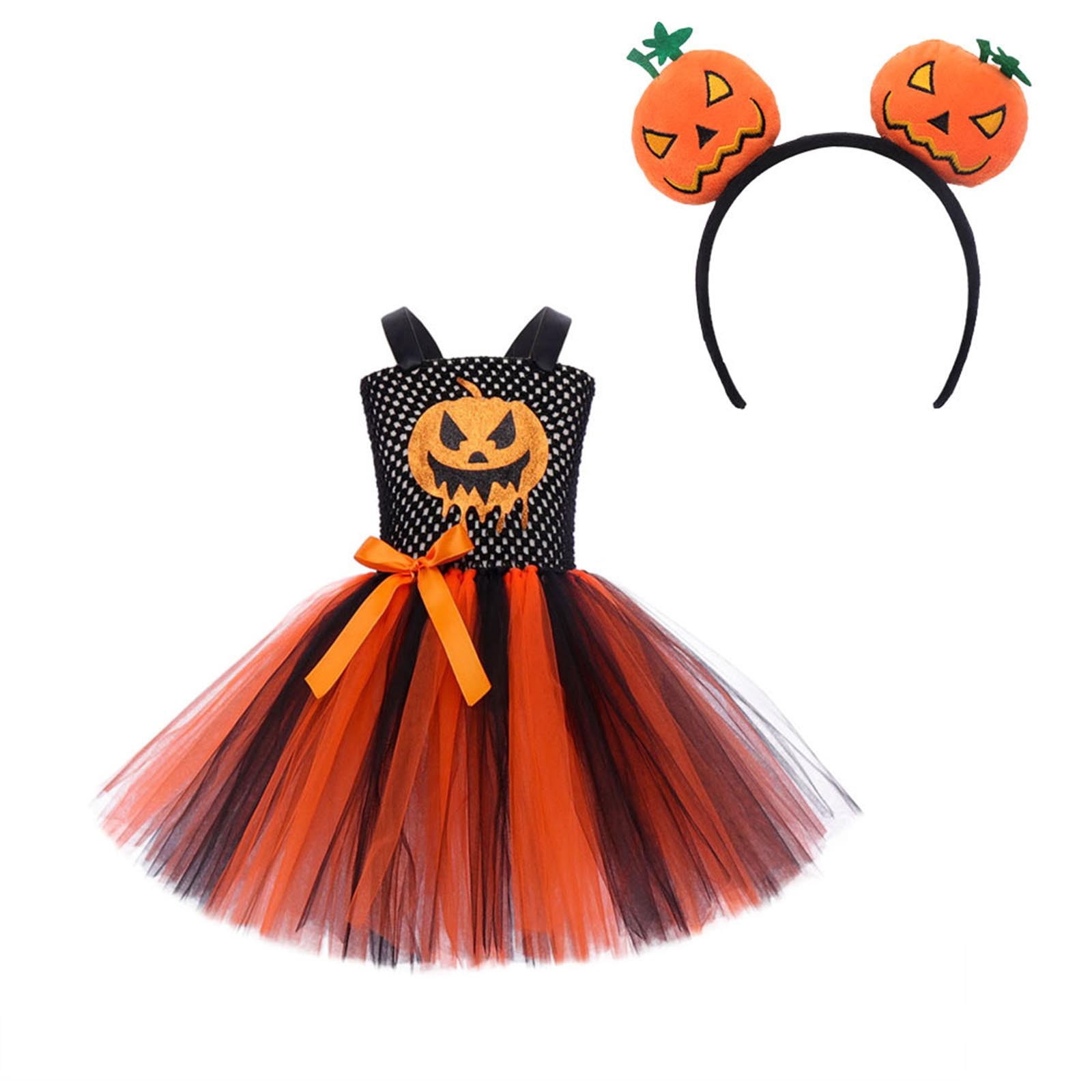 ANINEO Kids Girls Hallowmas Tulle Pageant Dress Party Child Clothes ...