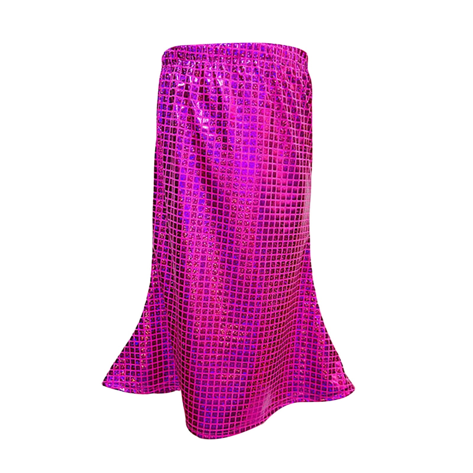 ANINEO Kids Girls and Adults Shiny Metallic Pleated Skirt for Ballet ...