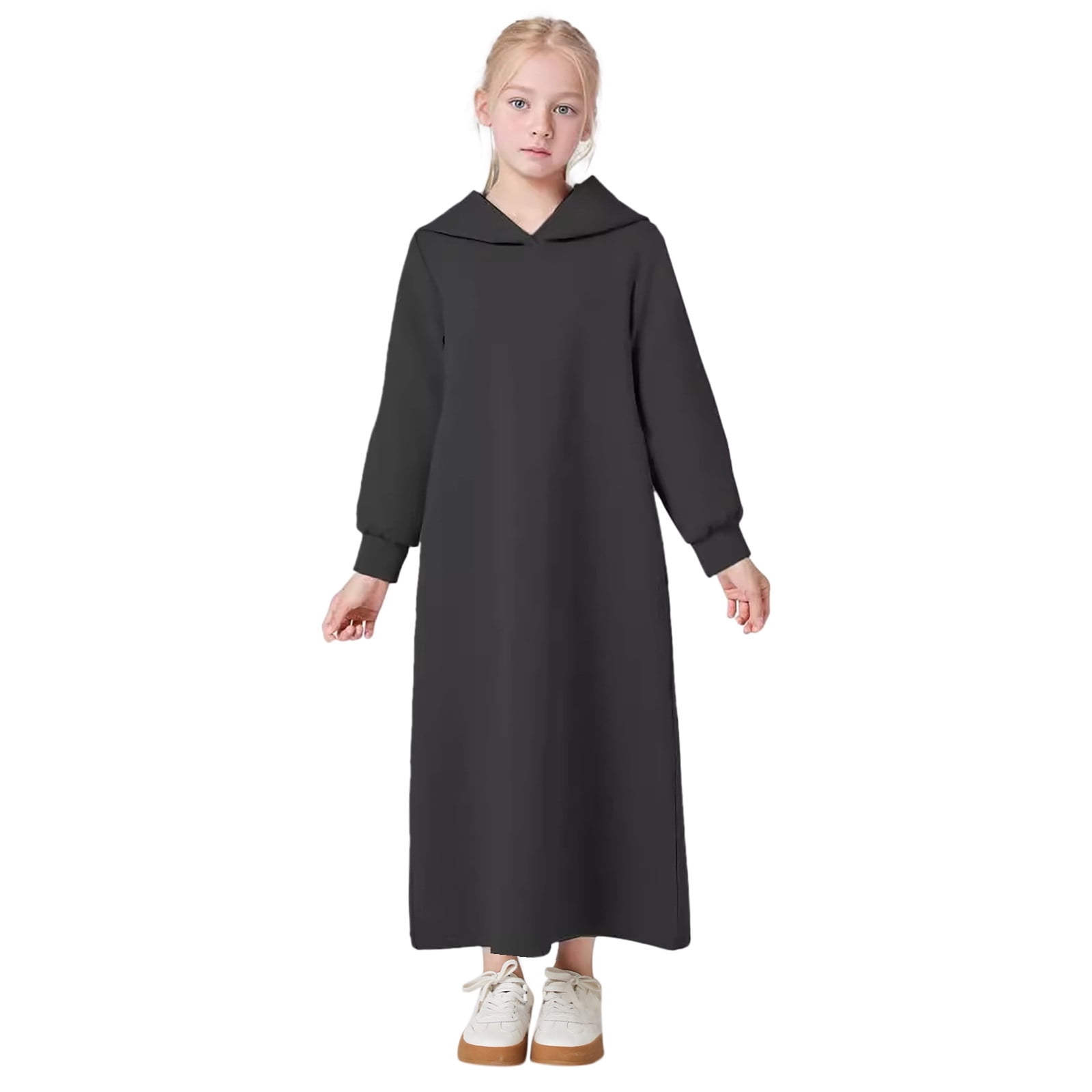 ANINEO Kids Thobe for Boys Arab Tobes Long Sleeve Kaftan Embroidered Robe with Pockets Arabic ...