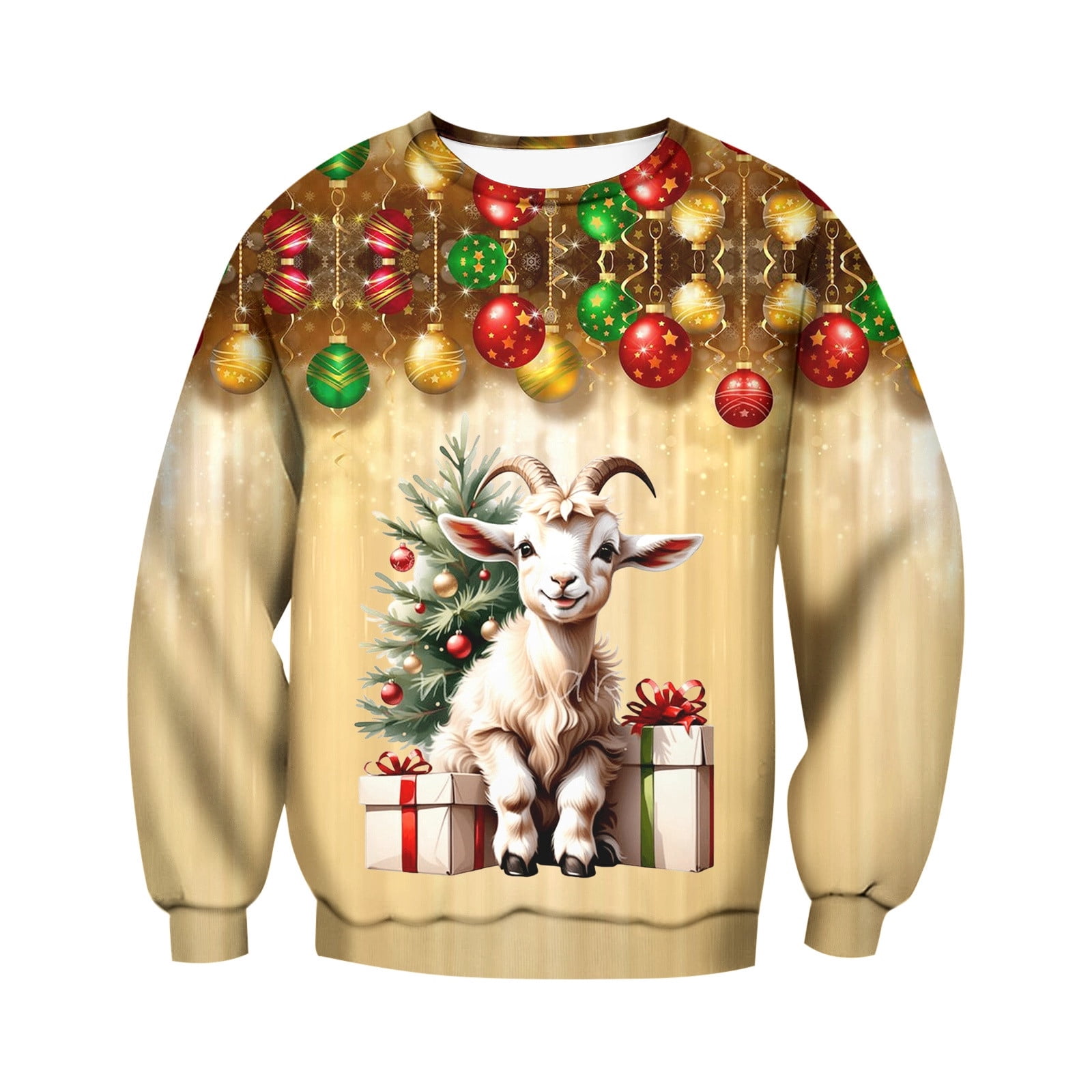 ANINEO Men Winter Christmas Sports Shirt Long Sleeved Holiday Casual ...