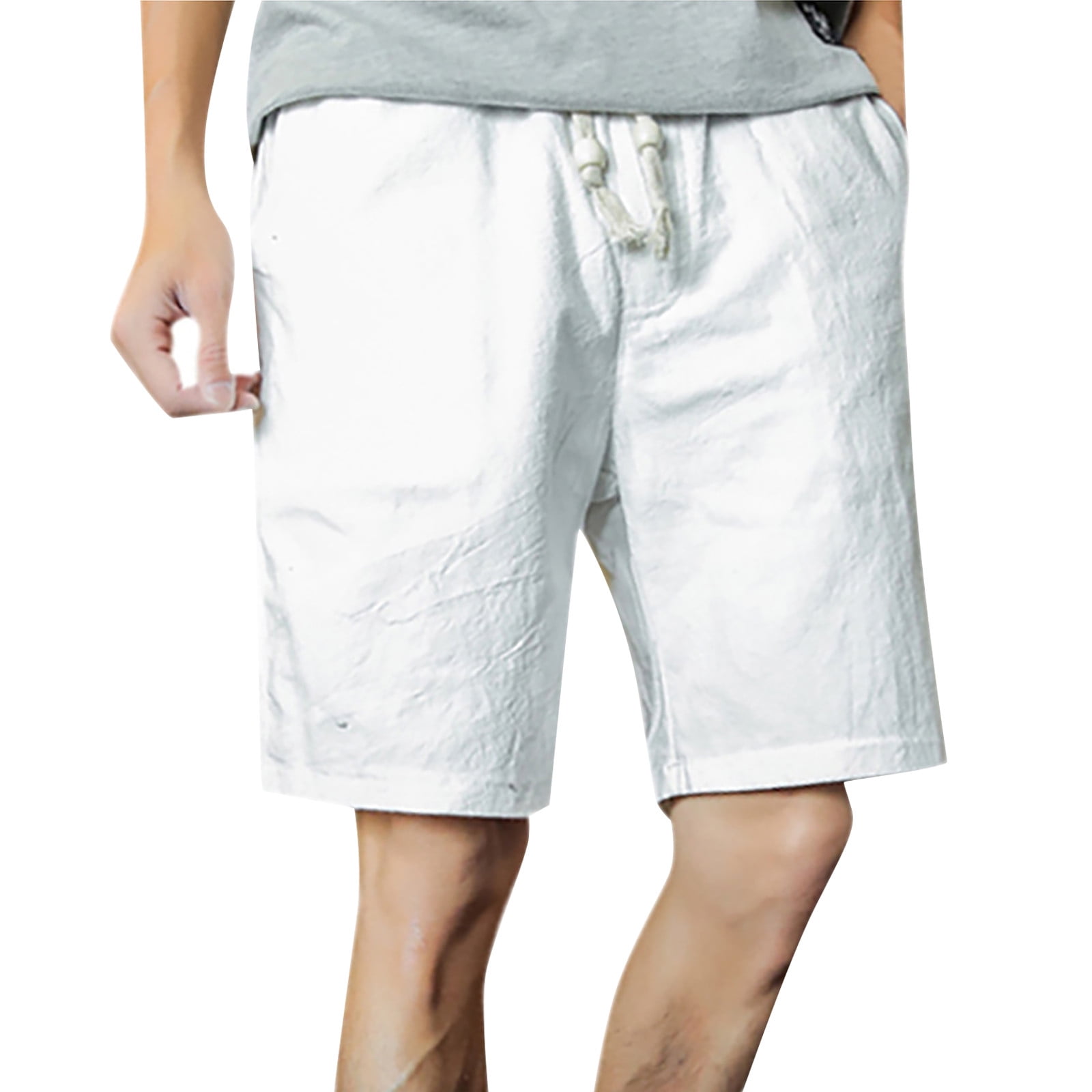 ANINEO Men's Solid Color Shorts Casual Sports Fashion Seaside Holiday ...