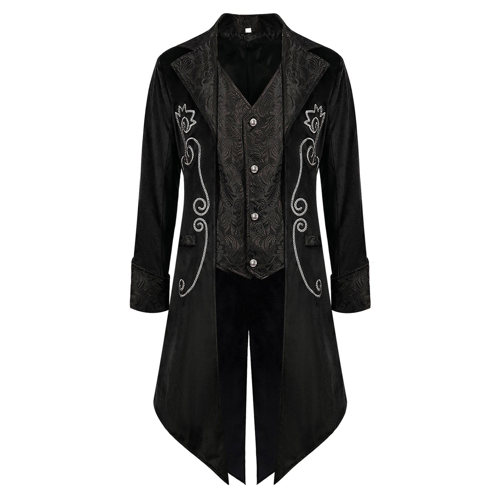 ANINEO Men's Vintage Tails Costumes Jacket Retro Formal Wear For ...