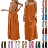 ANINEO Summer Dresses For Women 2026 Casual Loose Fit Sleeveless ...