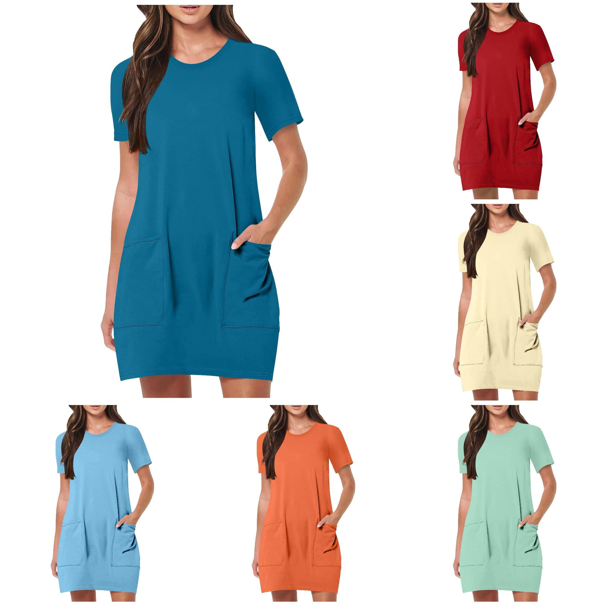 ANINEO Summer Dresses For Women Mini Casual Workout Sport Tennis ...