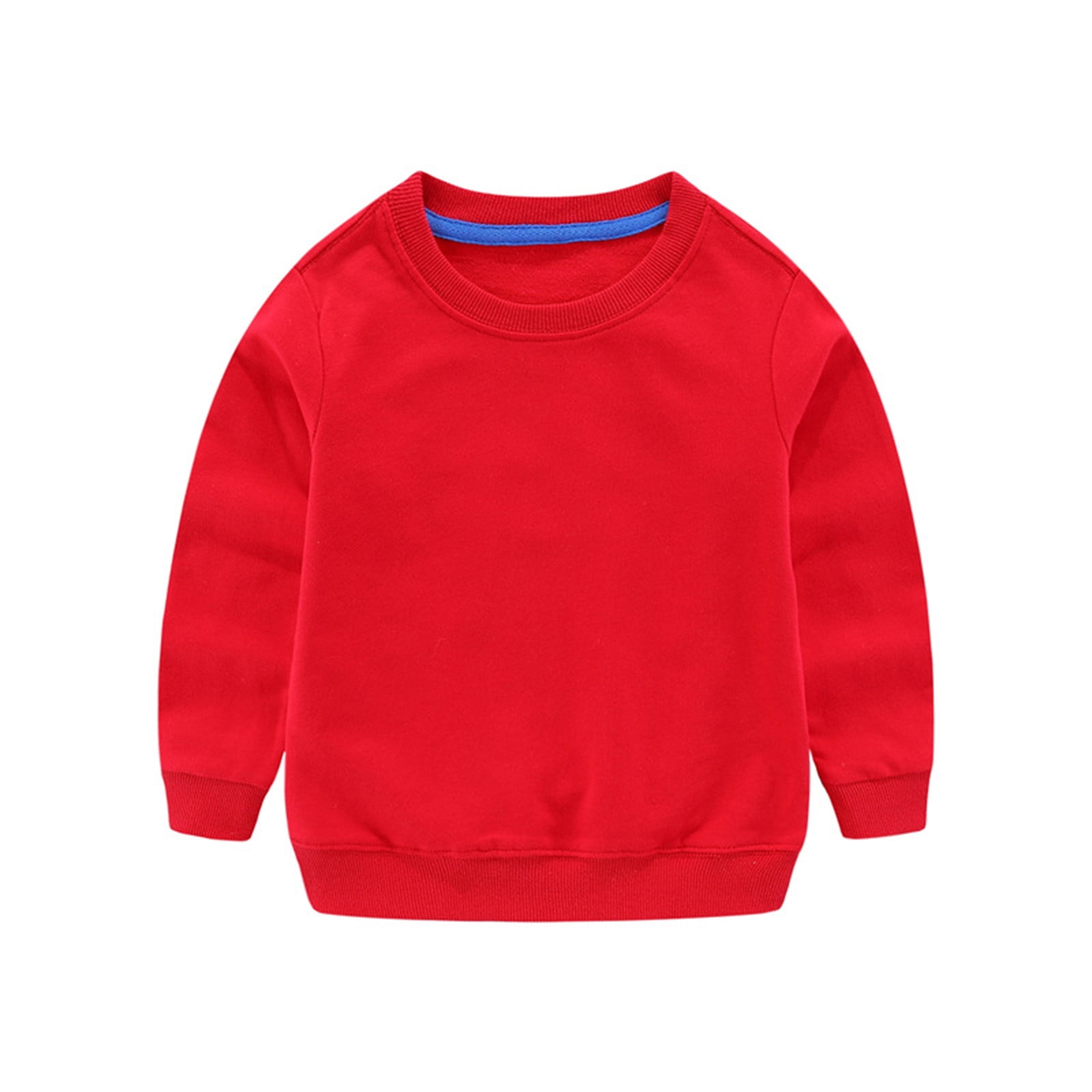 ANINEO Toddler Baby Boys Girls Long Sleeve Solid Shirt Tops Kids Fall ...