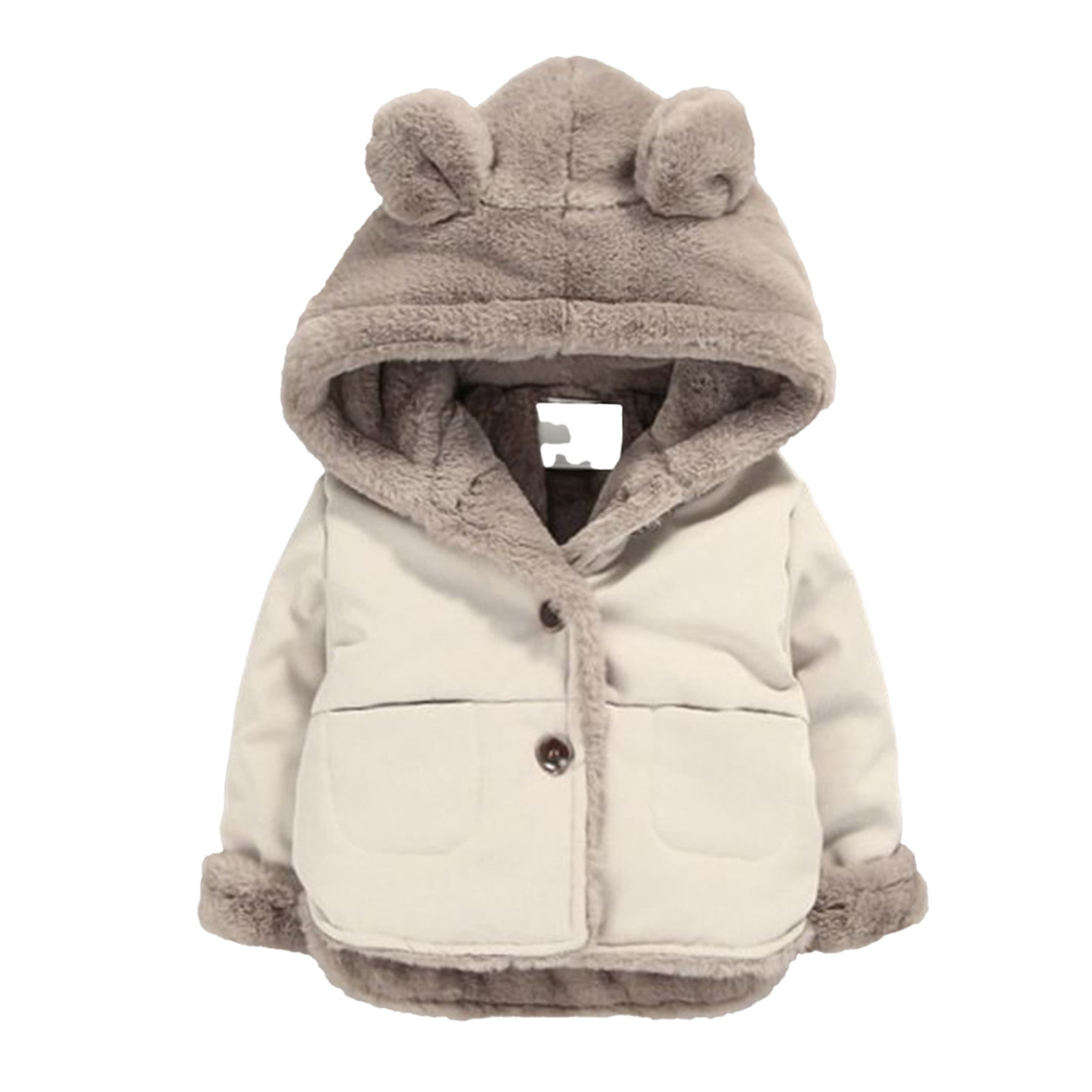 ANINEO Toddler Baby Boys Girls Winter Fleece Jacket Small Kids Warm Hooded Outwear Coat ...