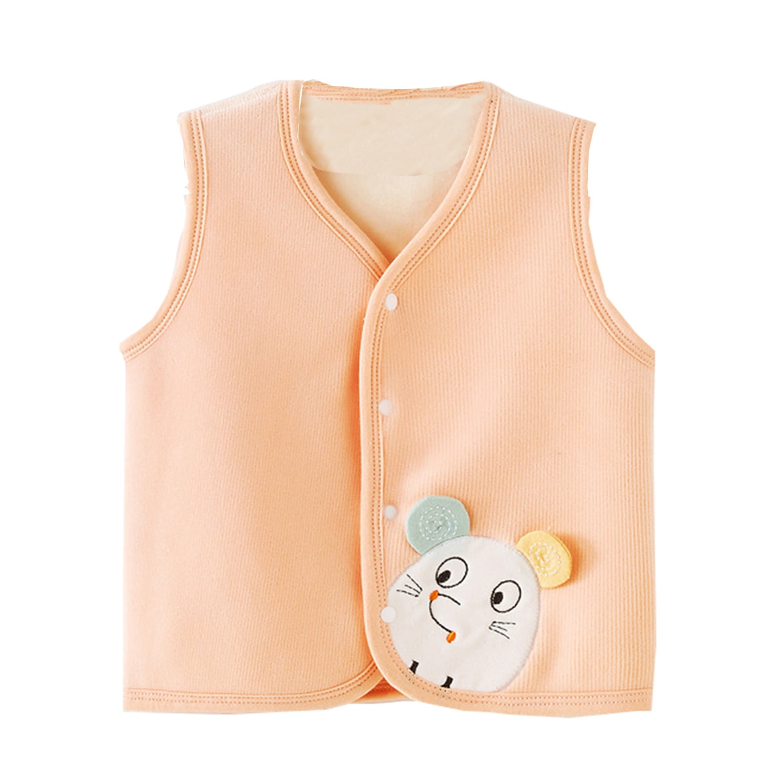 ANINEO Toddler Baby Boys Girls Winter Sleeveless Cartoon Coat Outwear Warm Vest Jacket Double ...