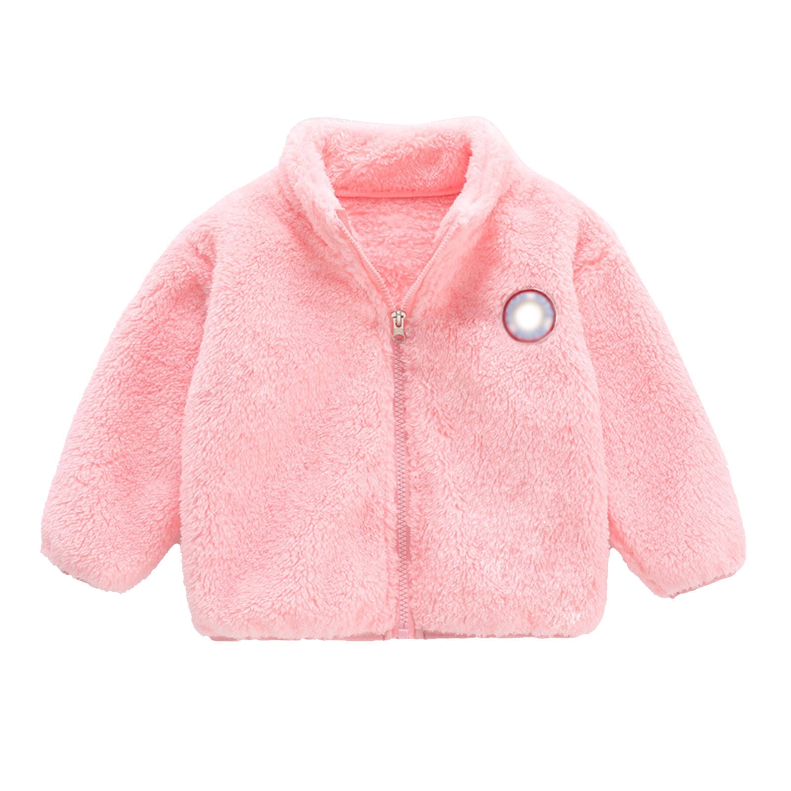 ANINEO Toddler Baby Girls Boys Fleece Jacket Zip Up Coat Warm Fall Winter Outwear Clothes ...