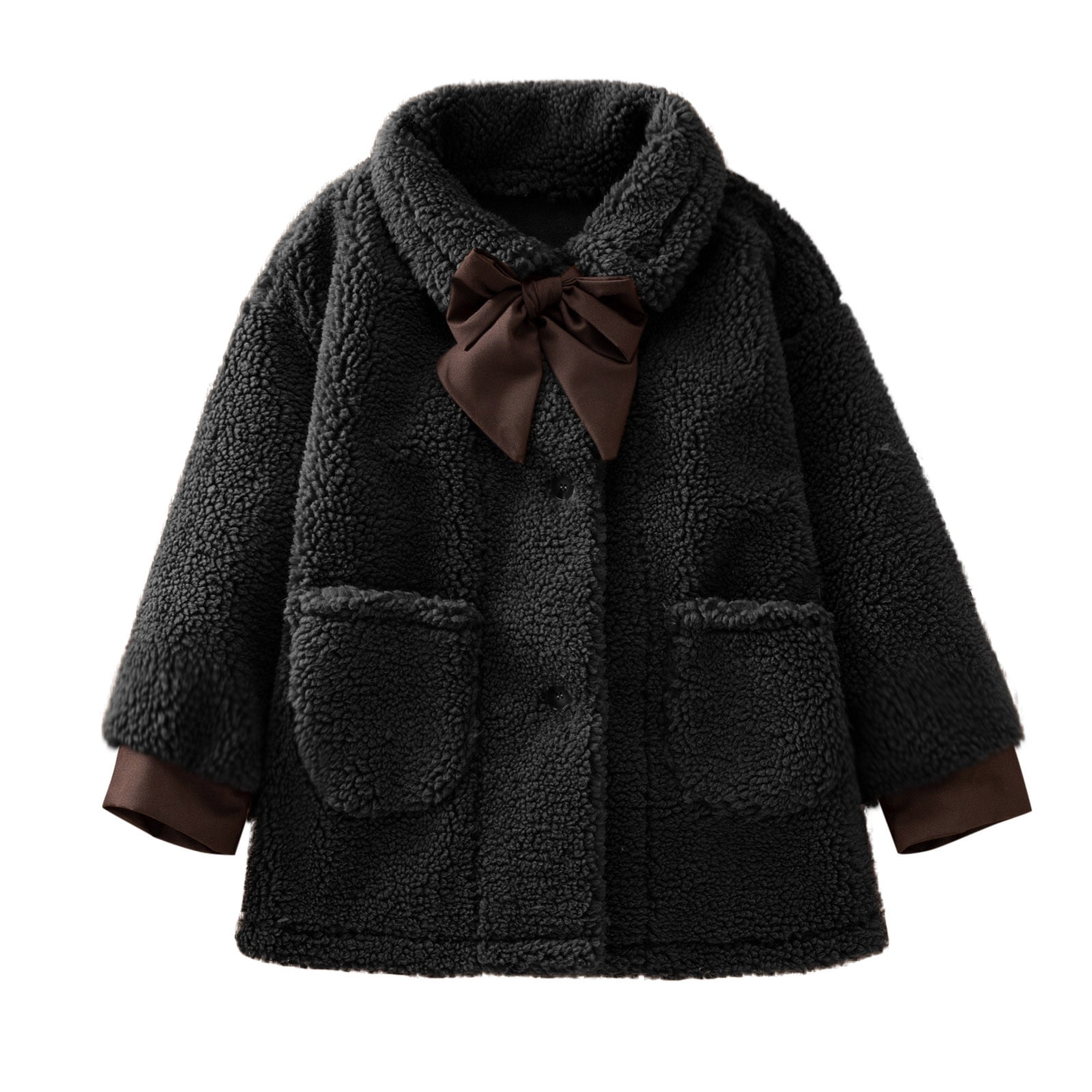 ANINEO Toddler Baby Outdoor Outerwear Boys Thick Fleece Warm Windproof Coat Girls Kids Wool ...