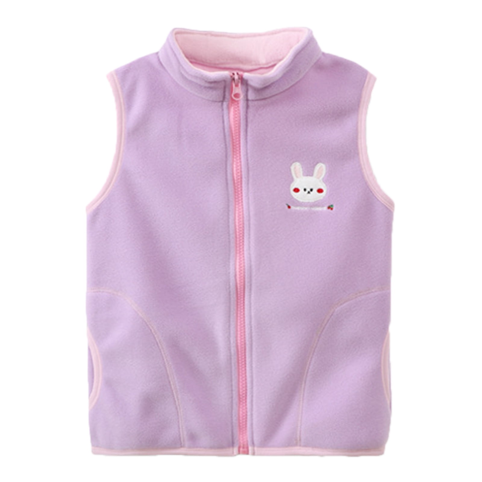 ANINEO Toddler Babys Girls Boys Cartoon Car Rabbit Print Warm Thick Spring Winter Sleeveless ...