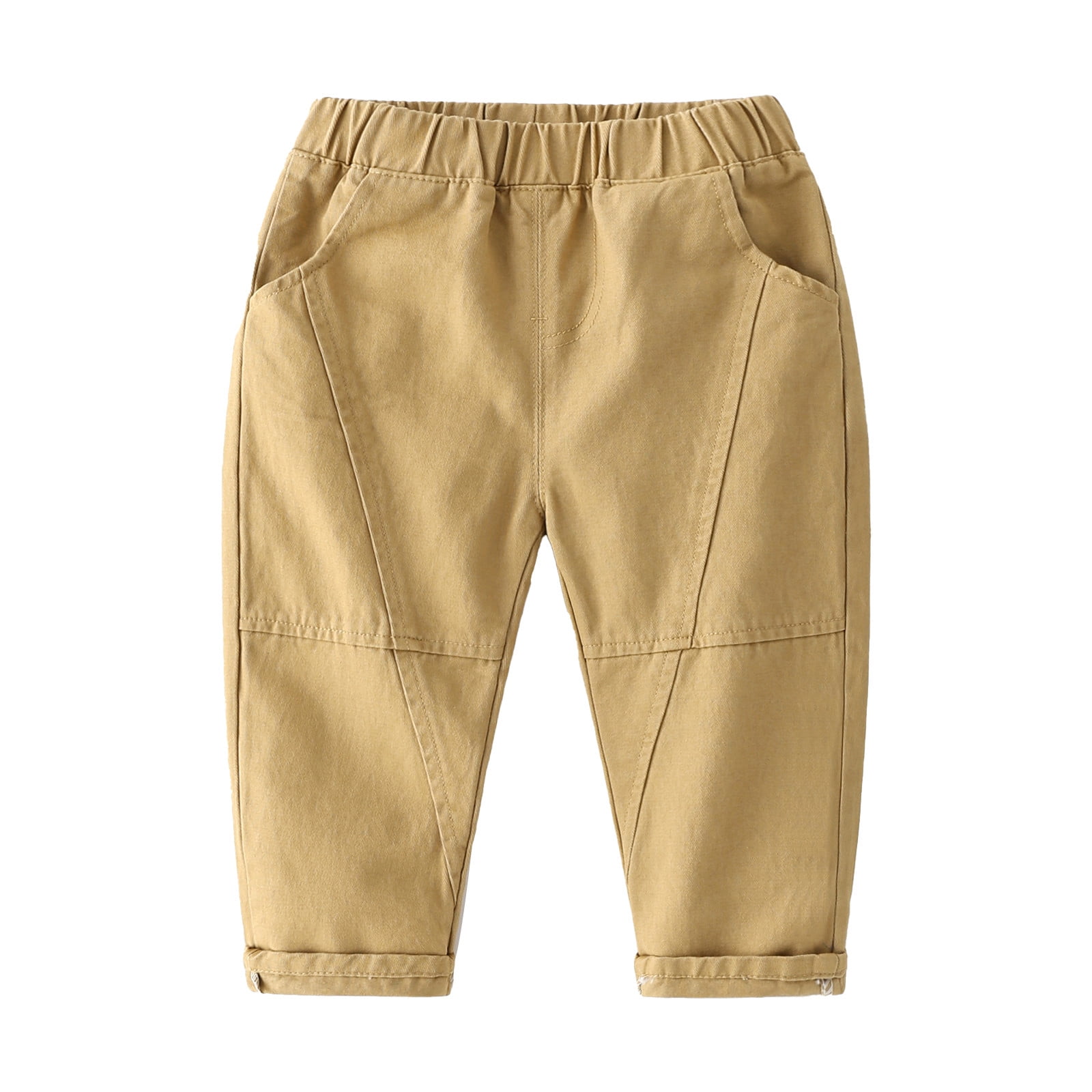 ANINEO Toddler Boy Girl Solid Color Pants Casual Pants For Children ...