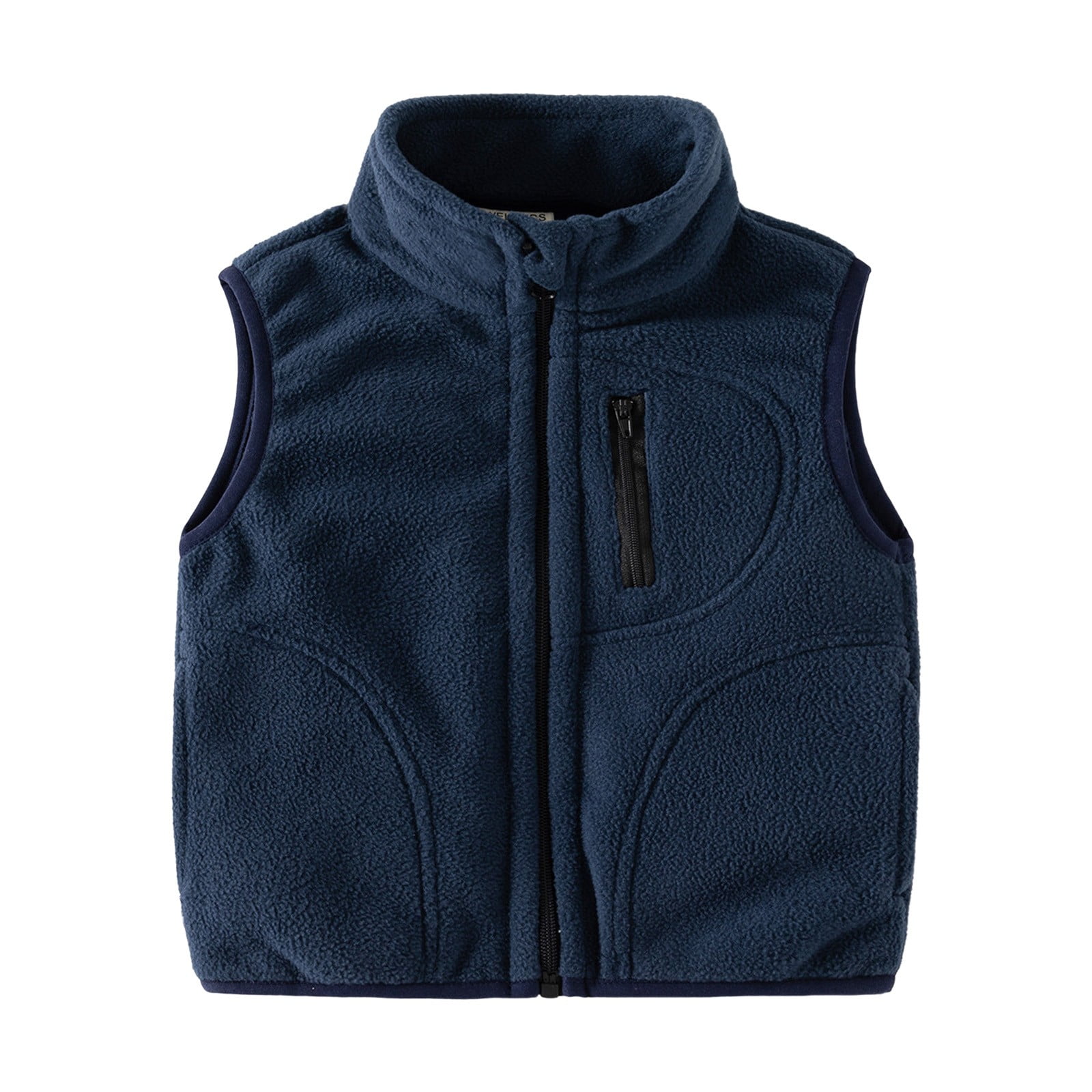 ANINEO Toddler Boys Girls Sleeveless Winter Solid Color Fleece Zipper Vest Jacket Coat Warm ...