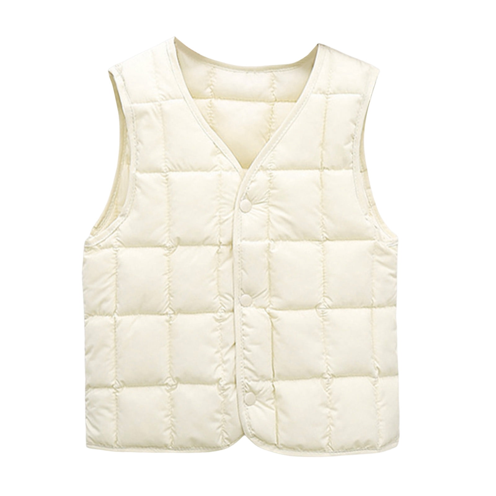 ANINEO Toddler Boys Girls Sleeveless Winter Warm Outwear Vest Jacket Solid Color Fashion Coat ...