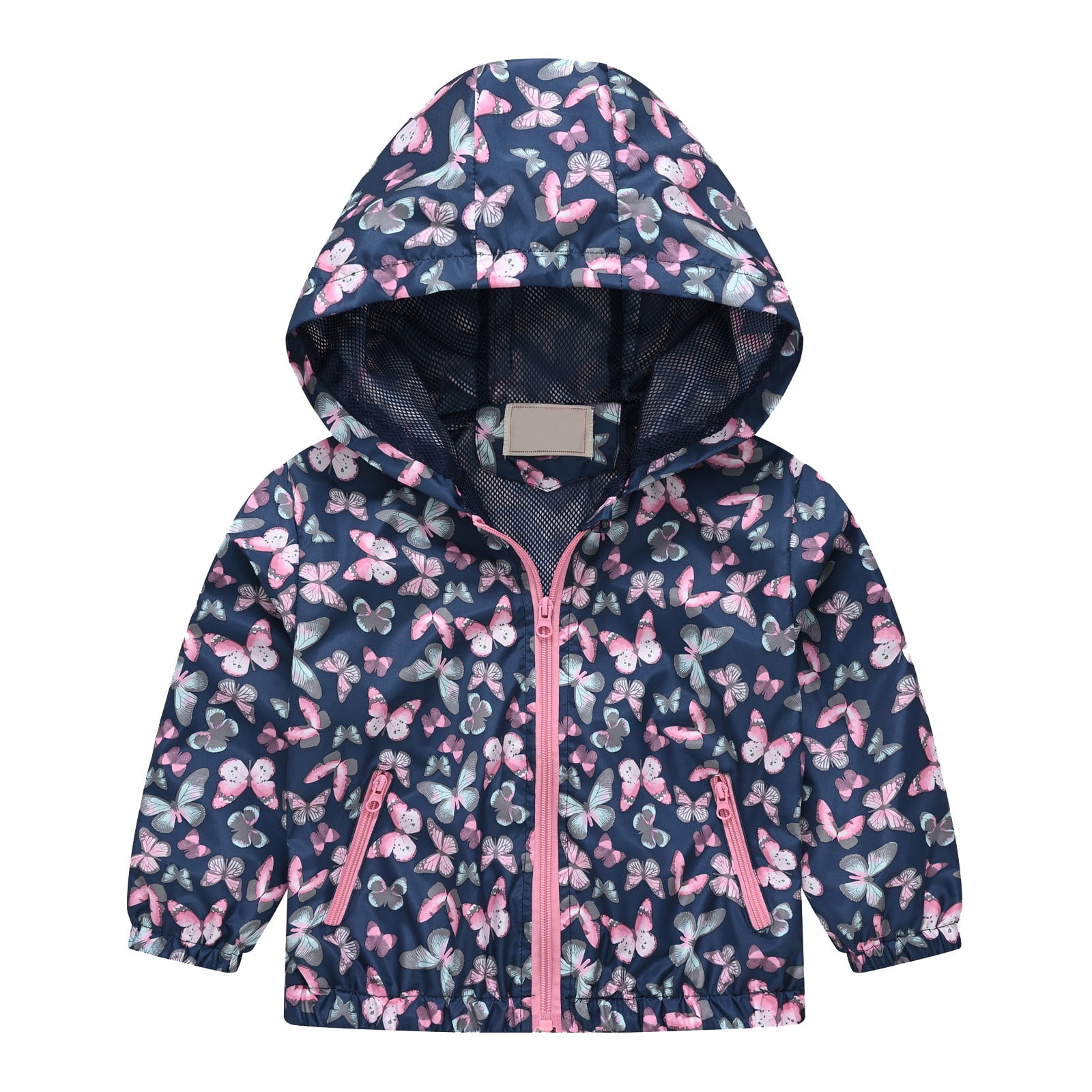 ANINEO Toddler Boys Girls Sunscreen Jackets Print Cartoon Hooded Outerwear Zipper Coats ...