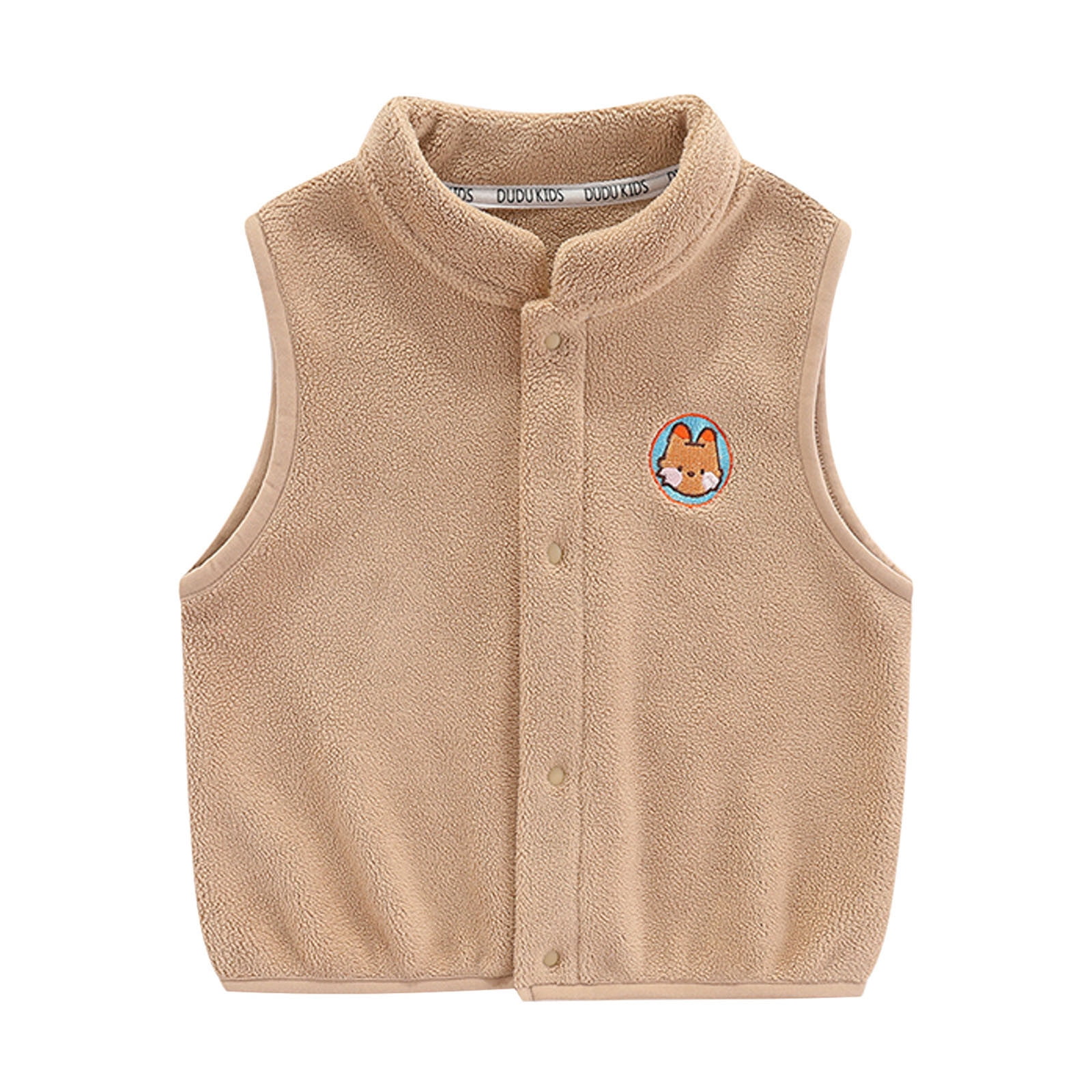 ANINEO Toddler Boys Girls Winter Cartoon Vest Coat Jacket Warm Fleece Outerwear Sleeveless ...