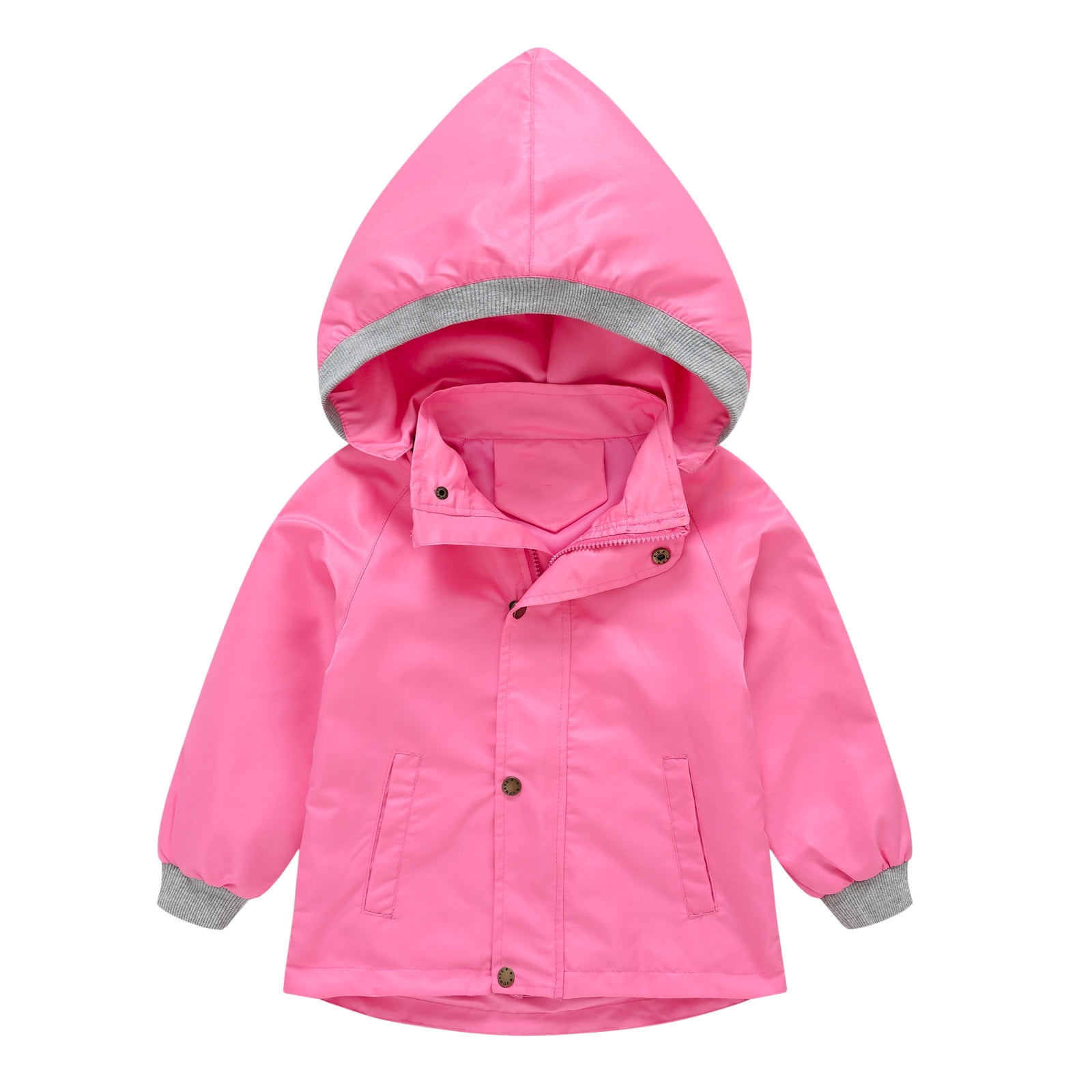 ANINEO Toddler Boys Girls Winter Coat with Pocket Hooded Jacket Zipper Windproof Outwear ...