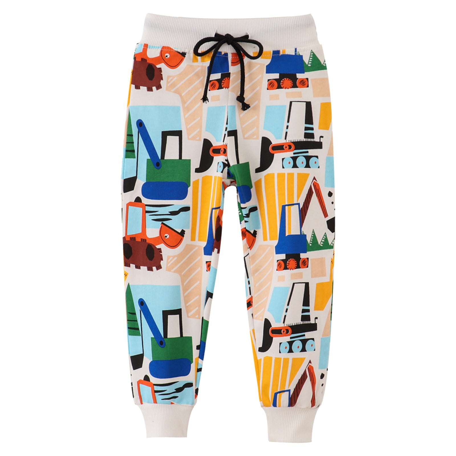 ANINEO Toddler Boys Pants Drawstring Elastic Sweatpants Cotton Active ...