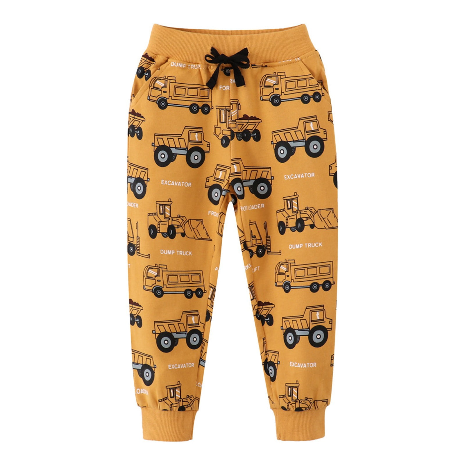 ANINEO Toddler Boys Pants Drawstring Elastic Sweatpants Cotton Active ...