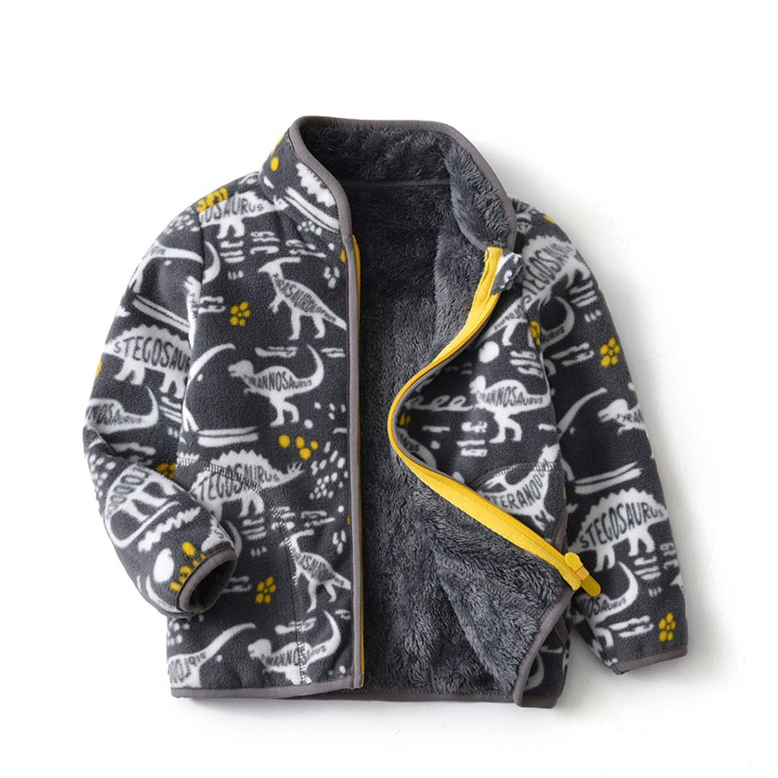 ANINEO Toddler Jacket Baby Boys Girls Hooded Zipper Long Sleeve Thick ...