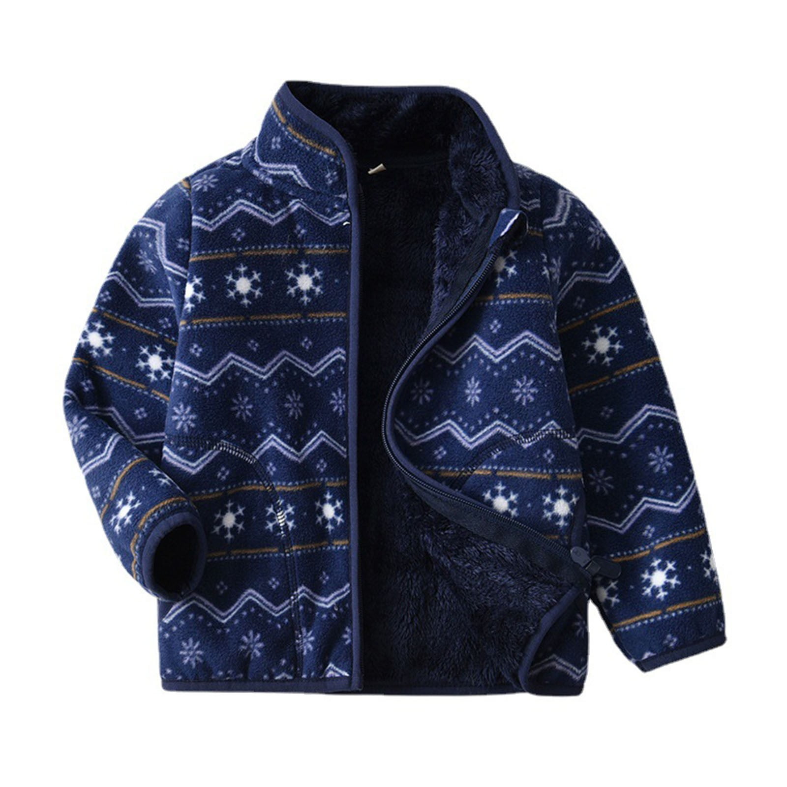 ANINEO Toddler Fleece Jacket Baby Boys Girls Hooded Zipper Long Sleeve ...