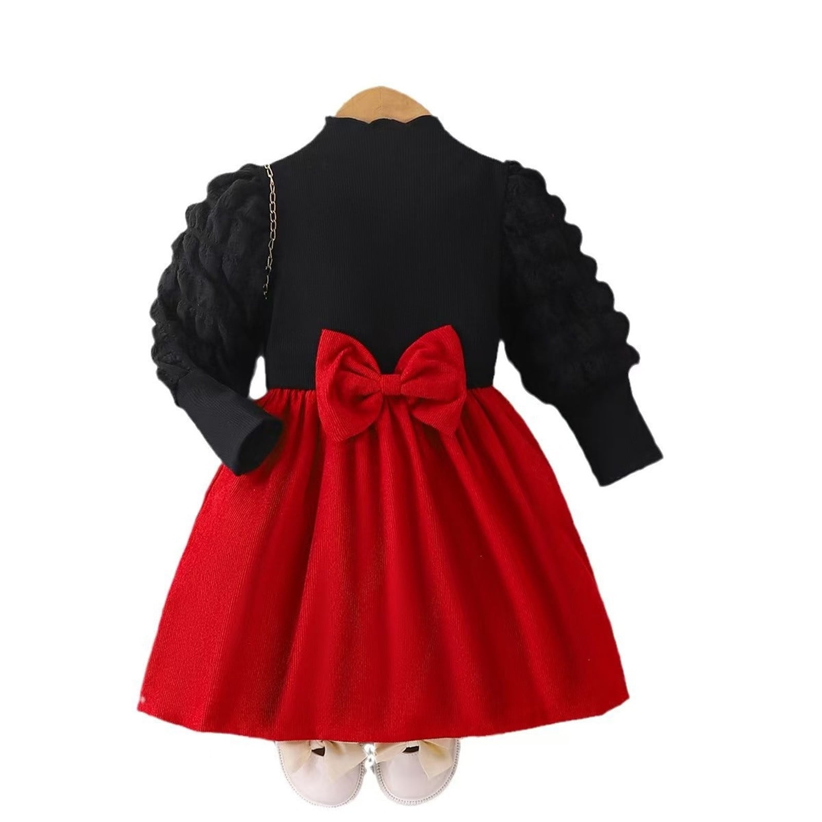 ANINEO Toddler Girl Tulle Dress Long Sleeve Flower Girl Dress Princess Party Dress Wedding Guest ...